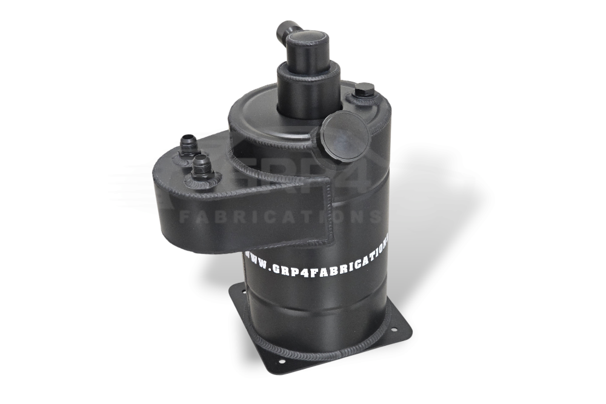6r4 TYPE DRY SUMP TANK WITH INTEGRATED CATCH TANK BLACK ANODISED
