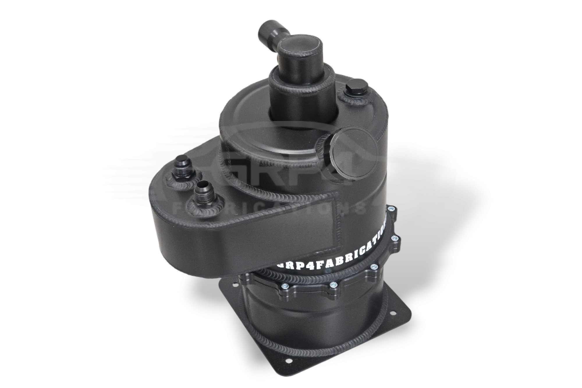 6R4 TYPE DRY SUMP TANK SPLIT WITH INTEGRATED CATCH TANK BLACK ANODISED
