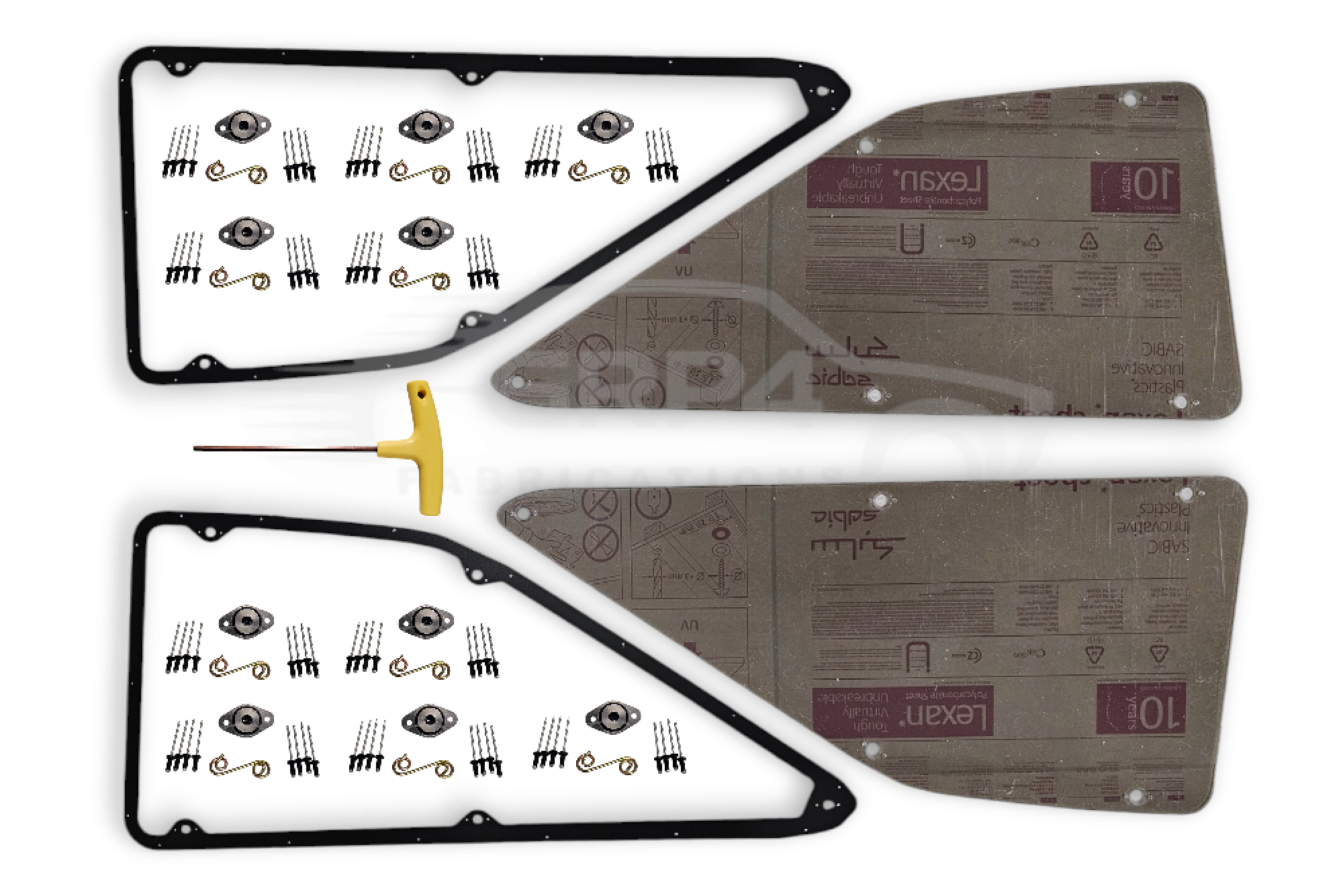 MK2 REAR POPOUT WINDOW KIT TINTED