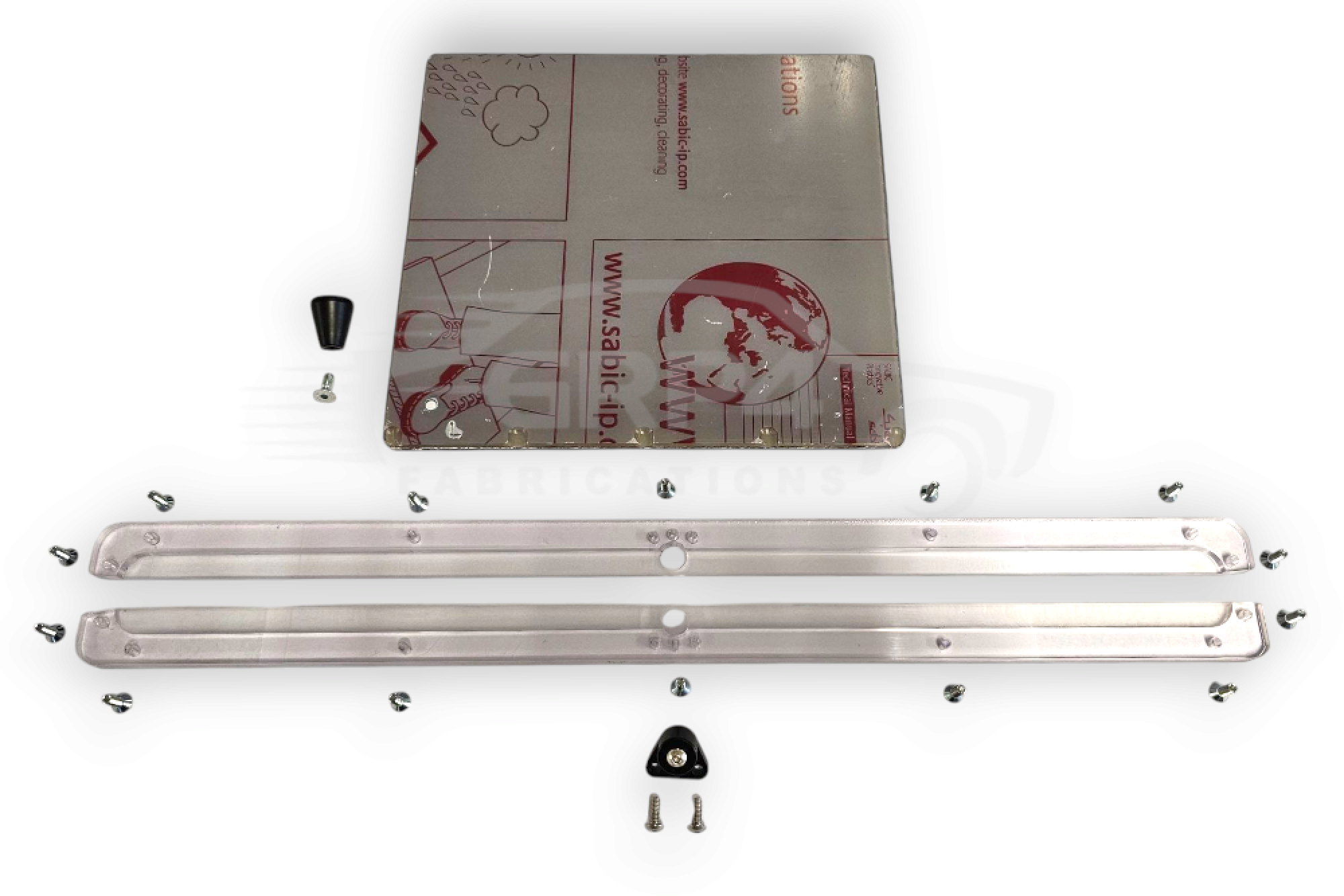 Polycarbonate Window Slider kit Left hand side tinted